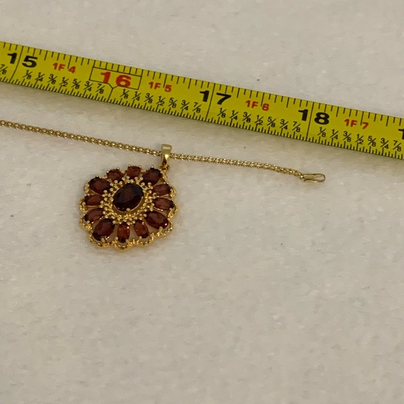 Technibond | Jewelry | Technibond Garnet Necklace | Poshmark